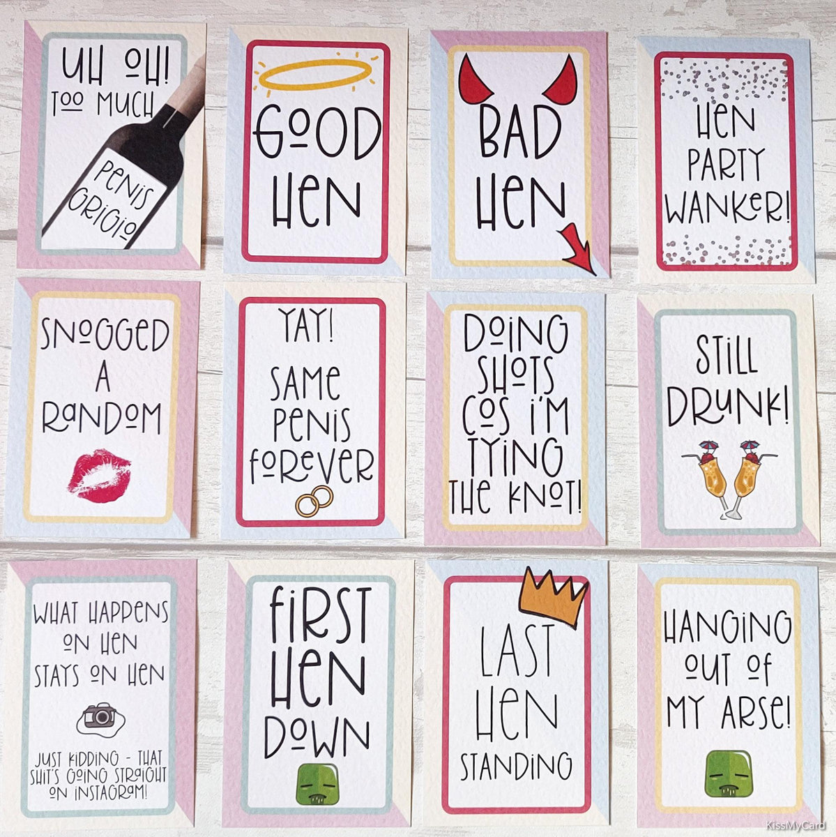 Hen Party Milestone Cards – Kiss My Card